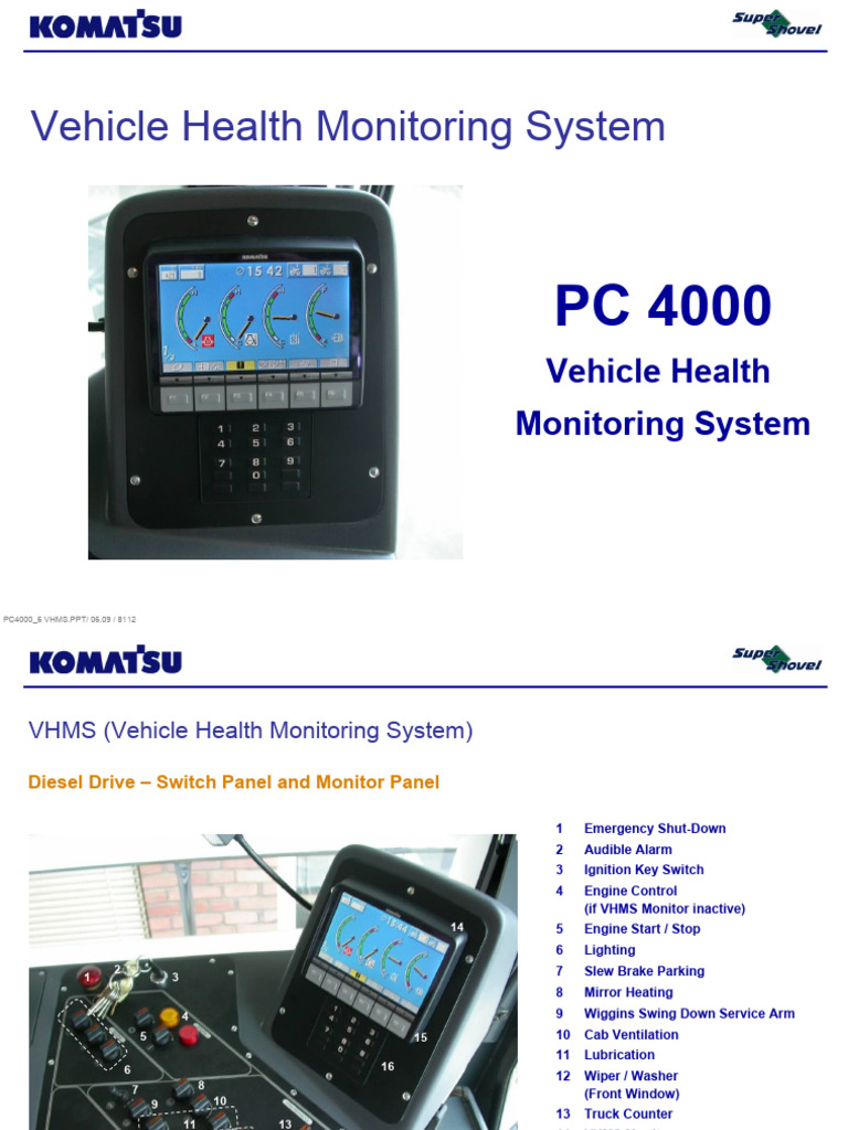 VHMS Schedule Overview for PC4000 | PDF | Engines | Pump
