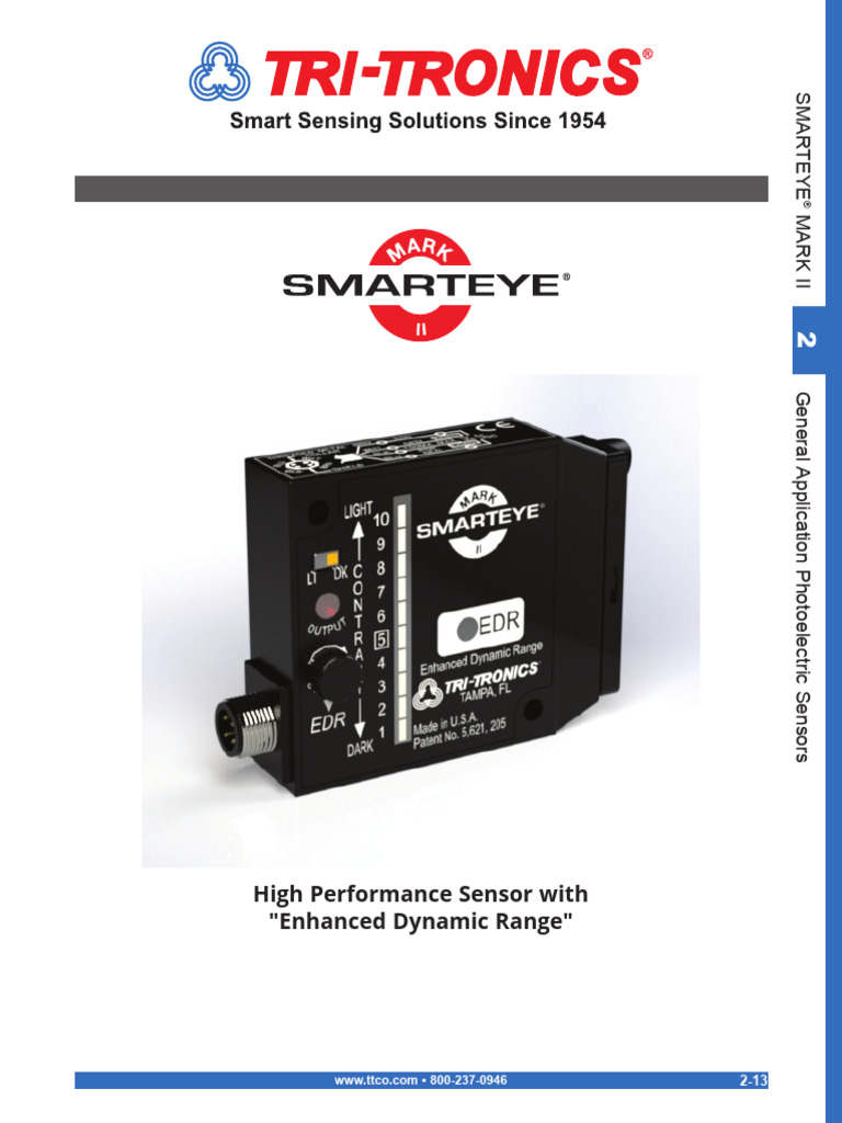 Smarteye Mark II, Catalog, SEIF1 Product Page | PDF | Optics | Sensor