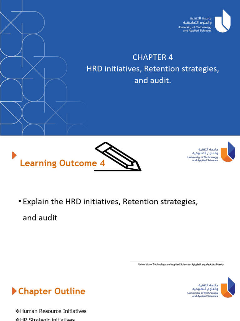 Chapter 4-HRD Initiatives, Retenton Strategies and HRD Audit | Download ...