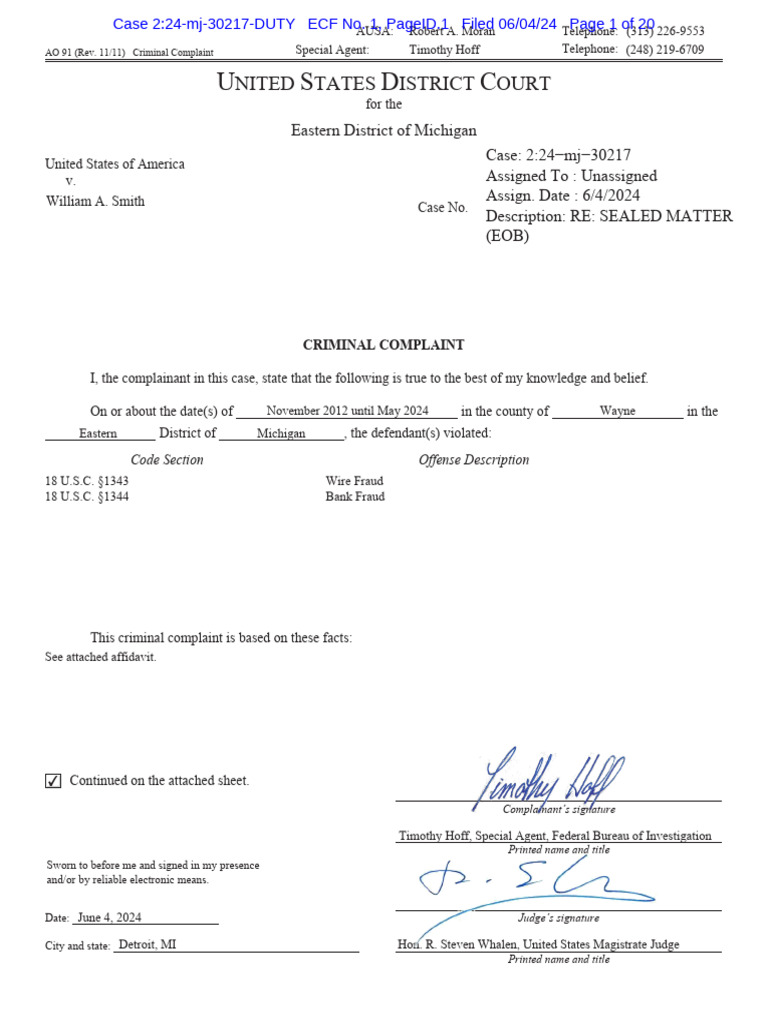 William Smith Complaint | PDF | American Express | Wire Transfer