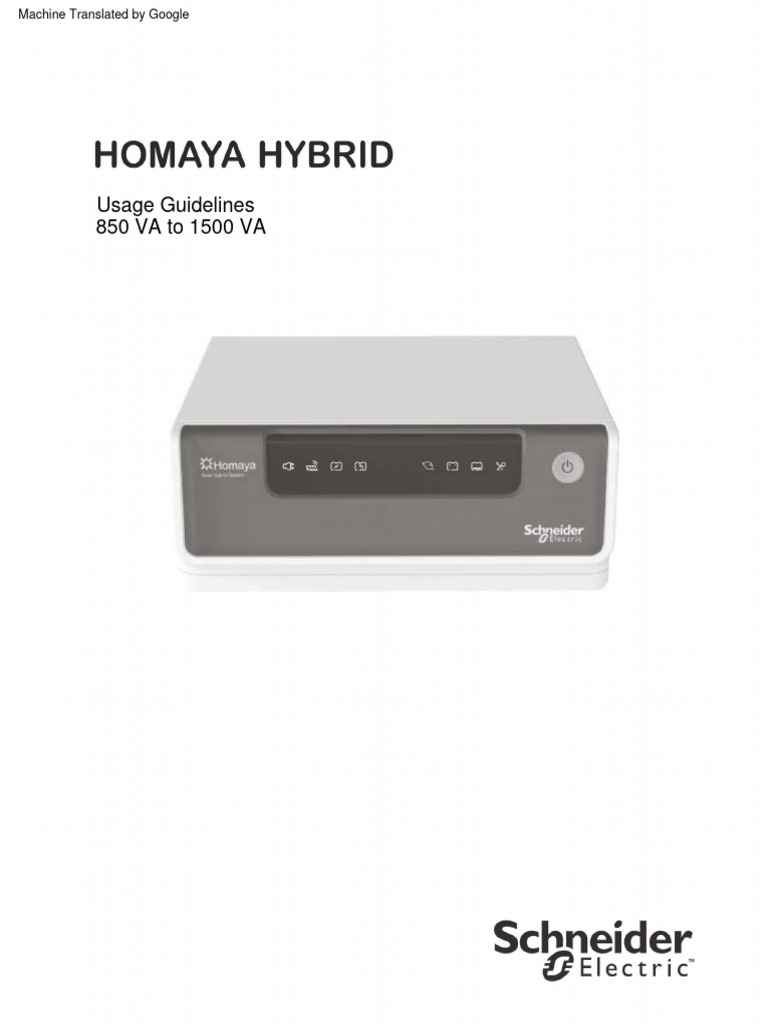 Homaya Hybrid System Installation Guide | PDF | Mains Electricity ...