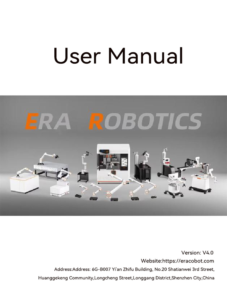 User Manual Eracobot (v4.0) | PDF | User Interface | Robot