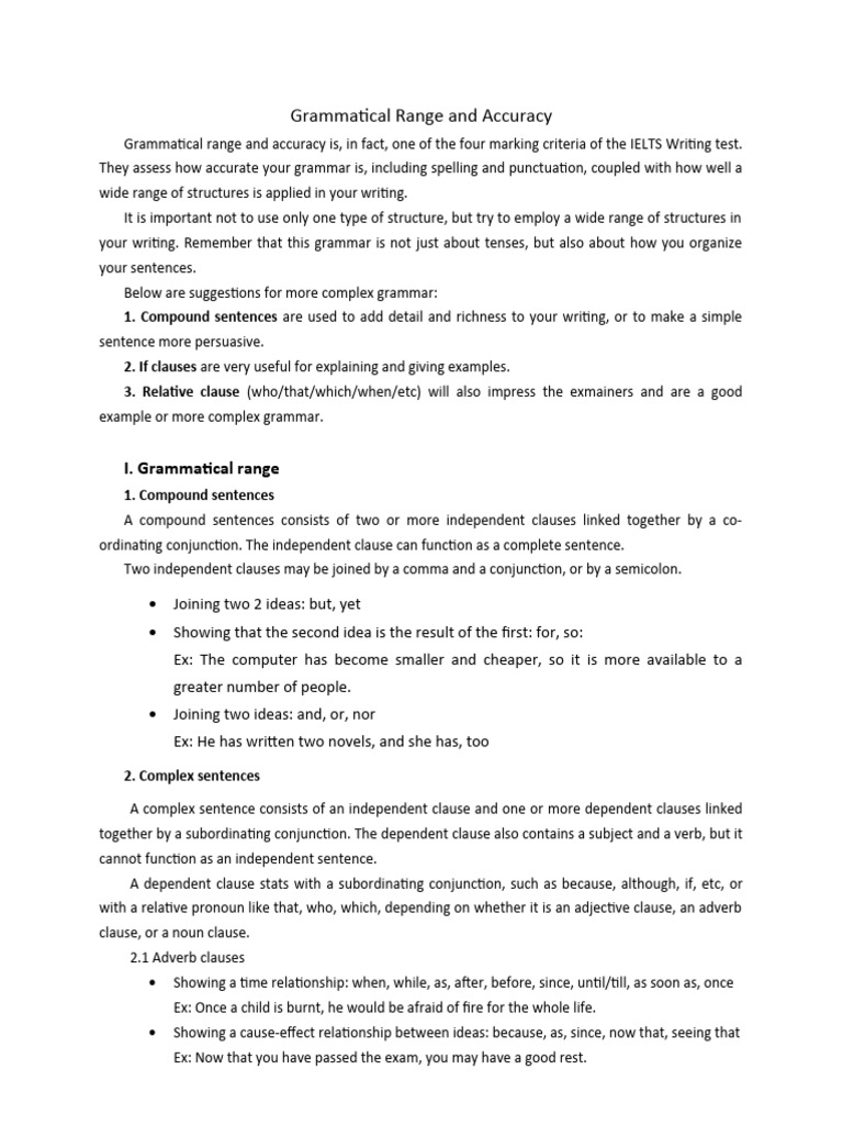 Basic Ielts Writing | Download Free PDF | Clause | Sentence (Linguistics)