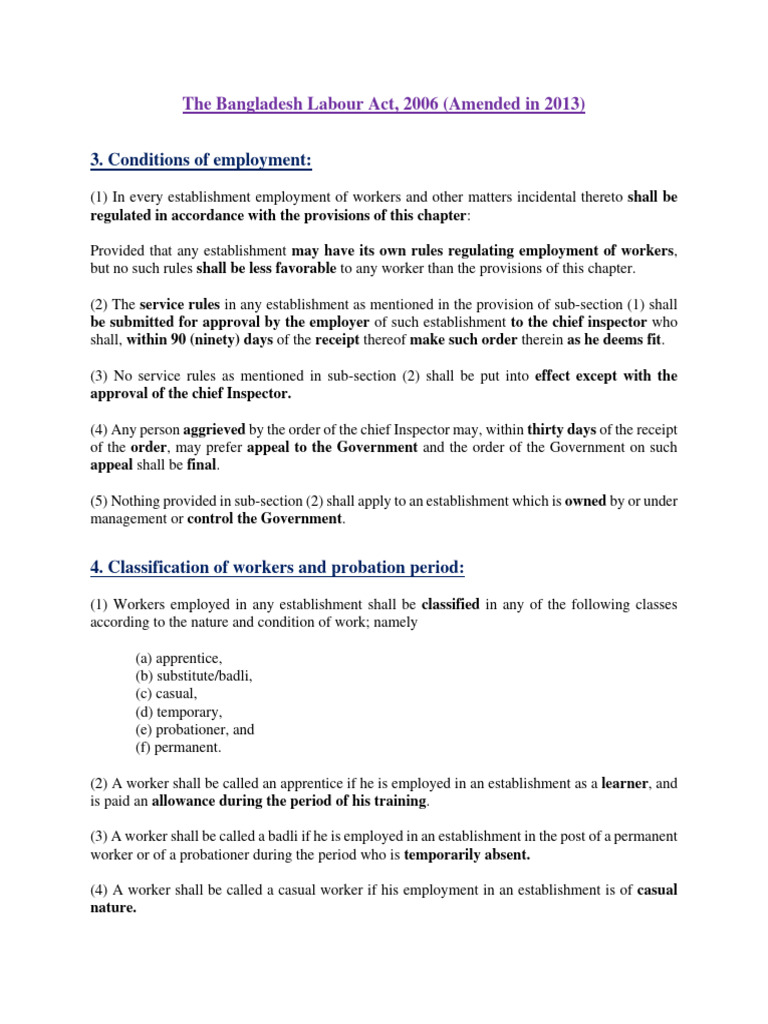 Labor Law 2006 (Amended in 2023) | PDF | Employment | Overtime