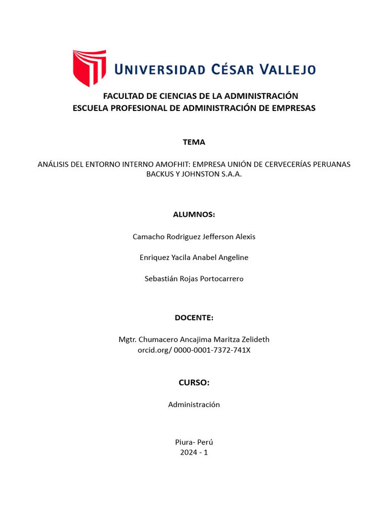 Plantilla Análisis Del Entorno Interno Amofhit-1 | PDF | Marketing ...