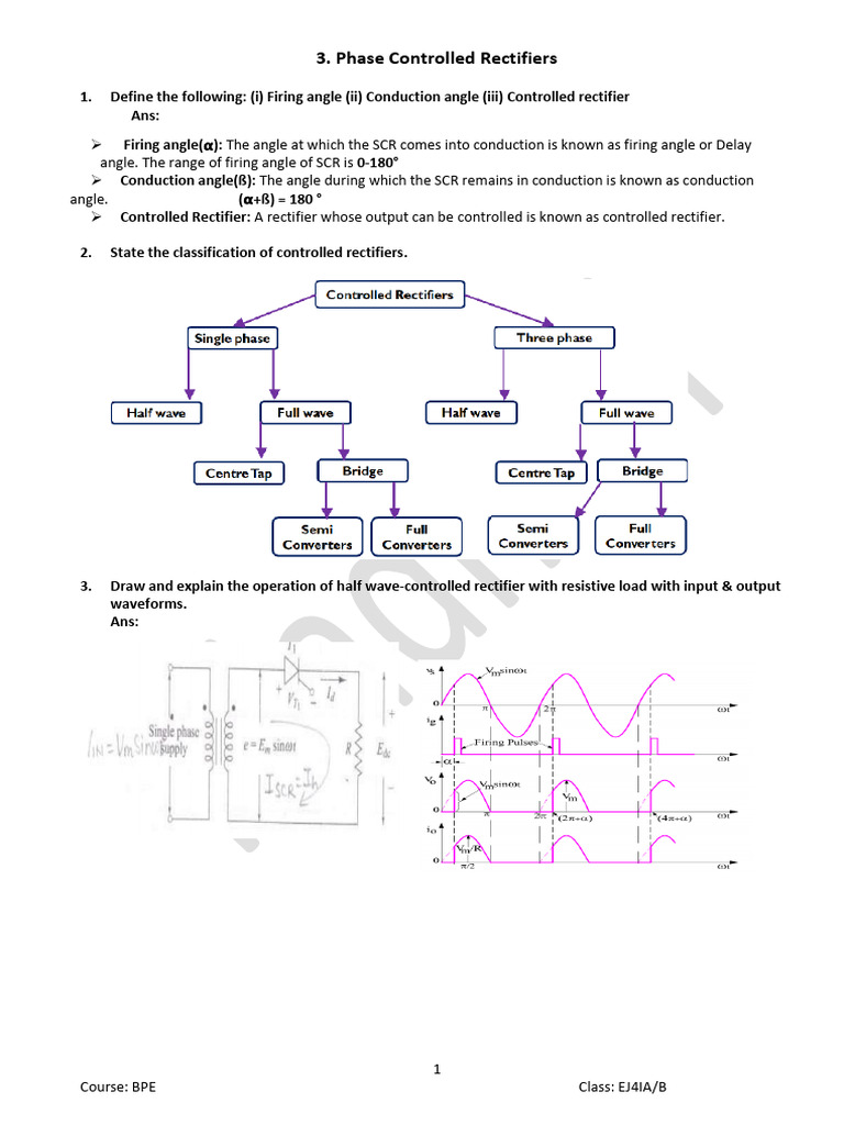 Chapter (Controlled Rectifiers) S | PDF | Rectifier | Electronic Engineering