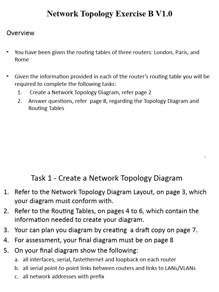 Network - Topology - Exercise B With Answers V1.0-1 | PDF | Router (Computing) | Routing