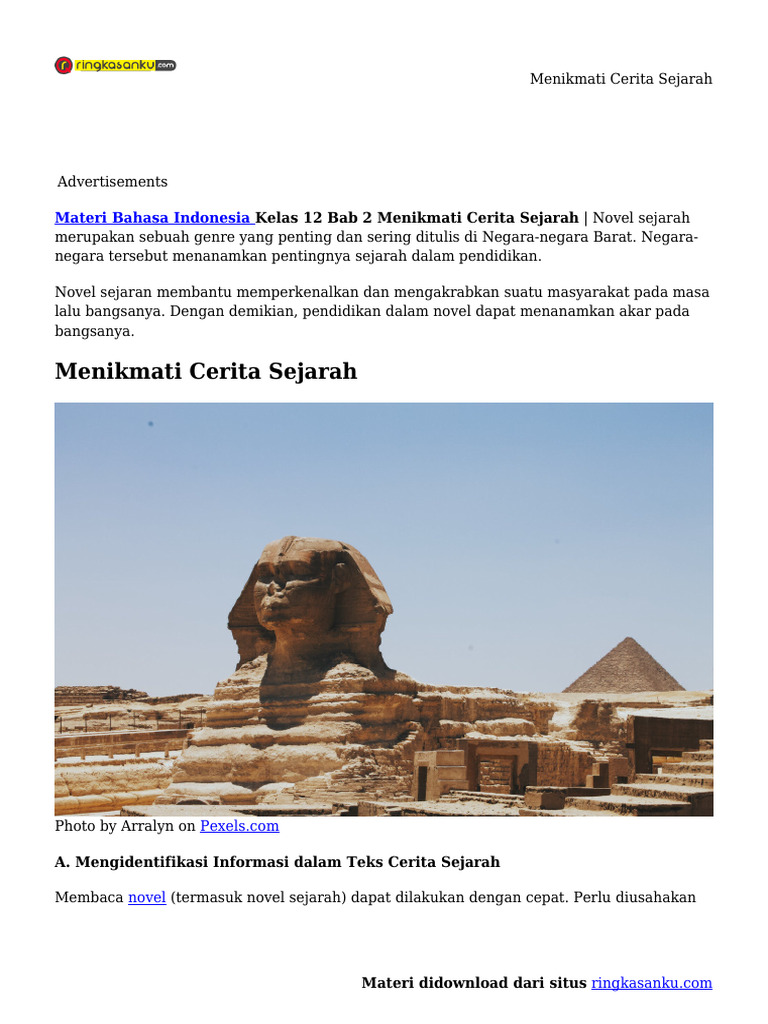 Menikmati Cerita Sejarah - 221127 - 224916 | PDF