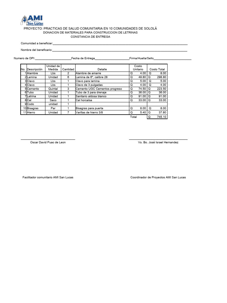 HOJAS DE ENTREGA de Medicina | PDF | Farmacia | Especialidades Medicas