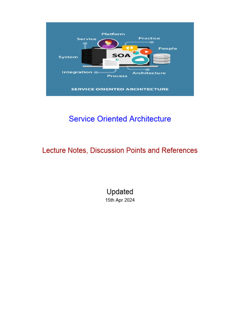 SOA Notes | Download Free PDF | Service Oriented Architecture | Cloud ...