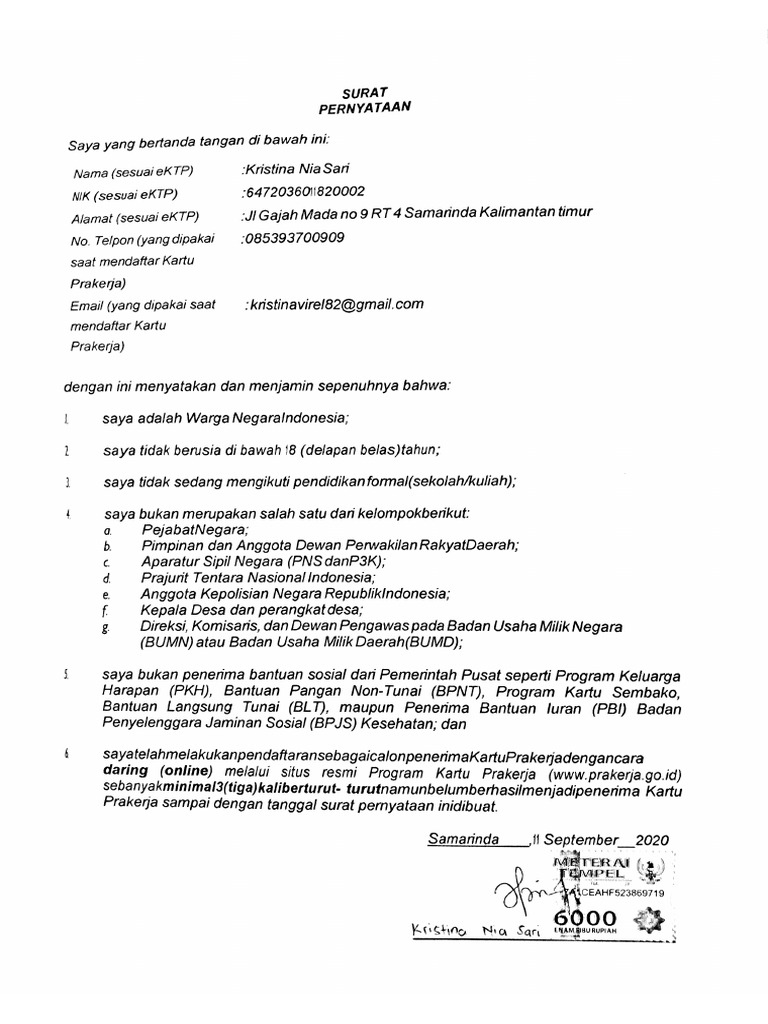 Kartu Pra Pekerja | PDF