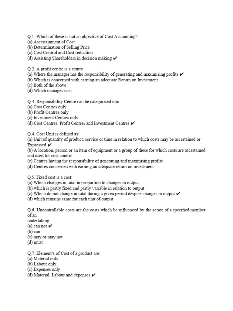 CMA MCQs | PDF | Inventory | Budget
