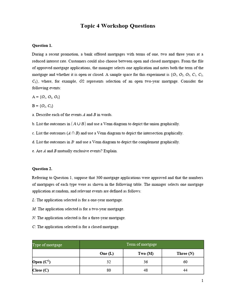 Topic 4 Questions | PDF