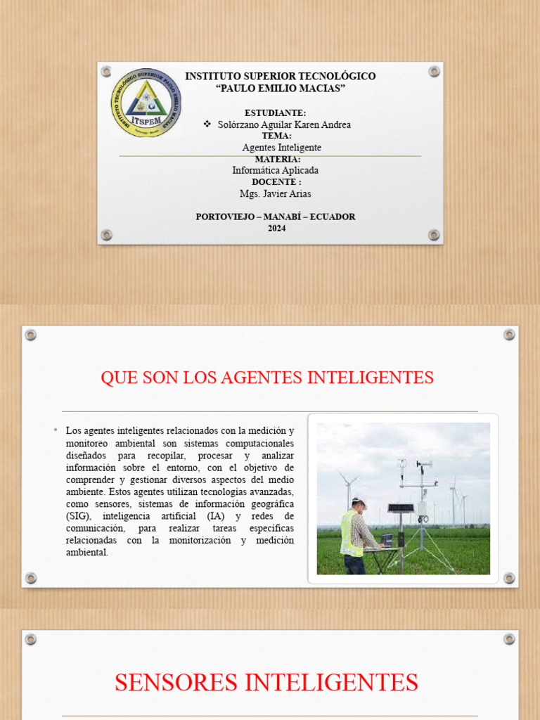 Agentes Inteligentes | PDF | Entorno natural | Inteligencia artificial