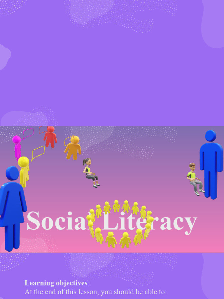 Social Literacy | Download Free PDF | Literacy | Social Skills