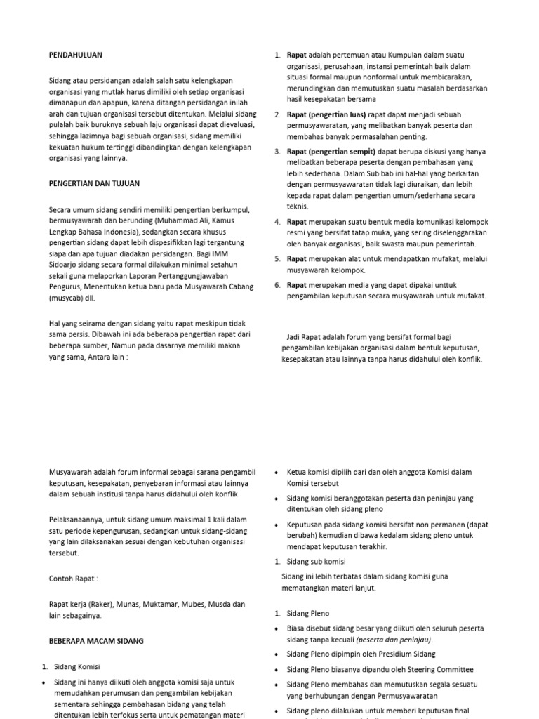 Teknik Persidangan | PDF