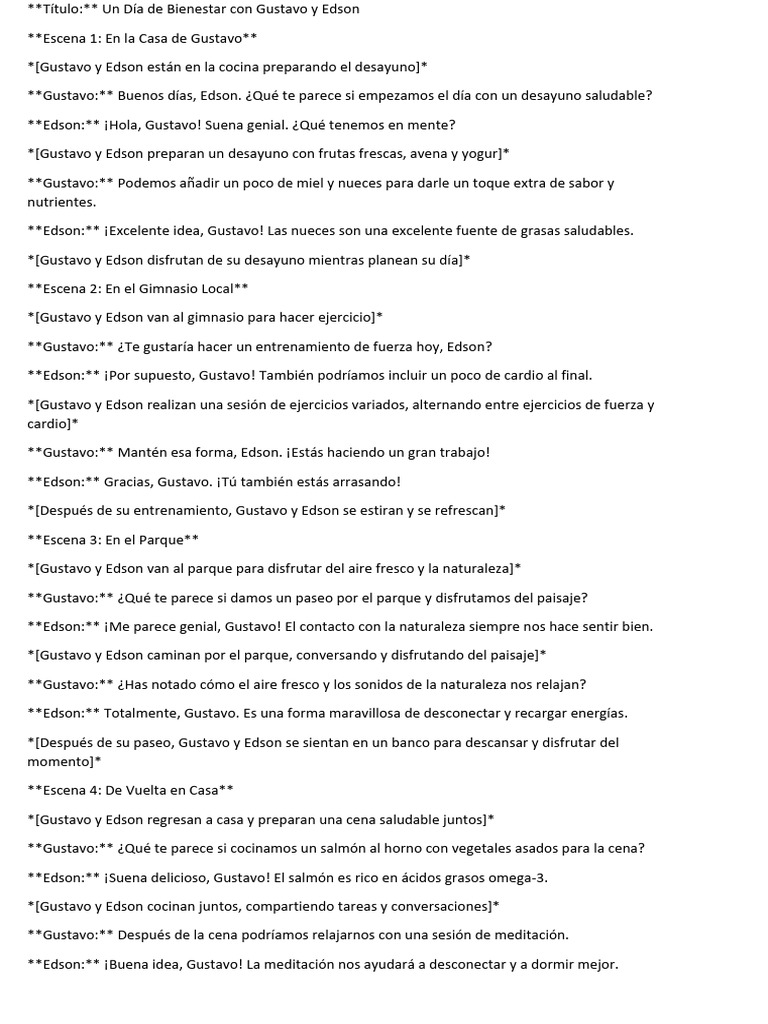 Guion | PDF | Cocina, comidas y vino