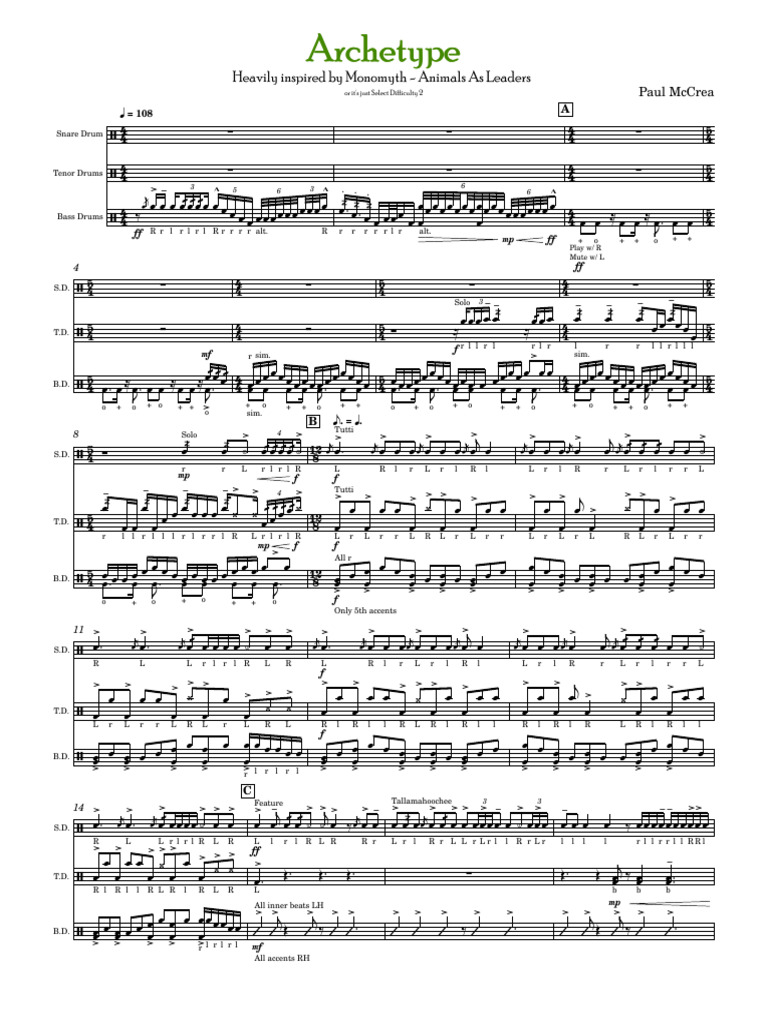 Archetype | PDF | Drumming