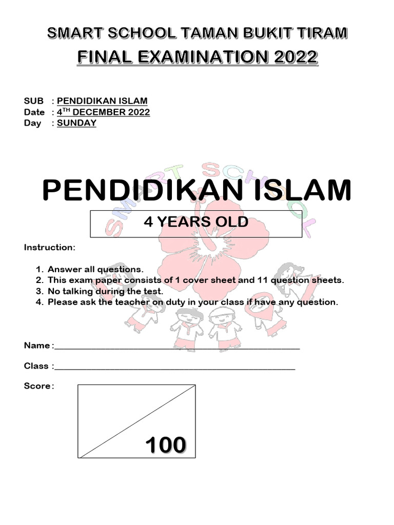 Soalan Pendidikan Islam Tadika 4 Tahun | PDF