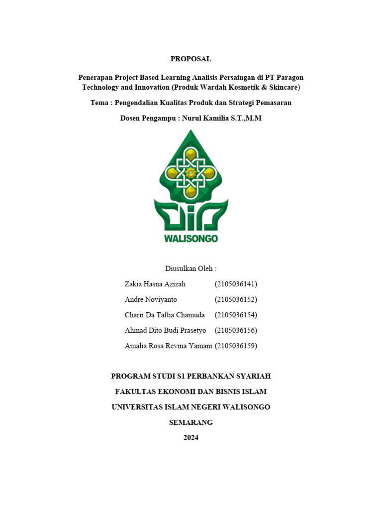 Proposal - PT - Paragon New | PDF