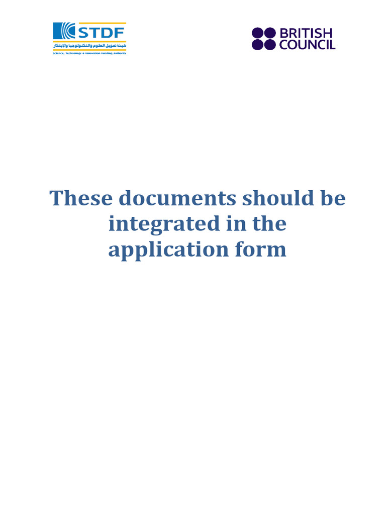 STDF Documents Templates For ISPF Grant | PDF | Computing