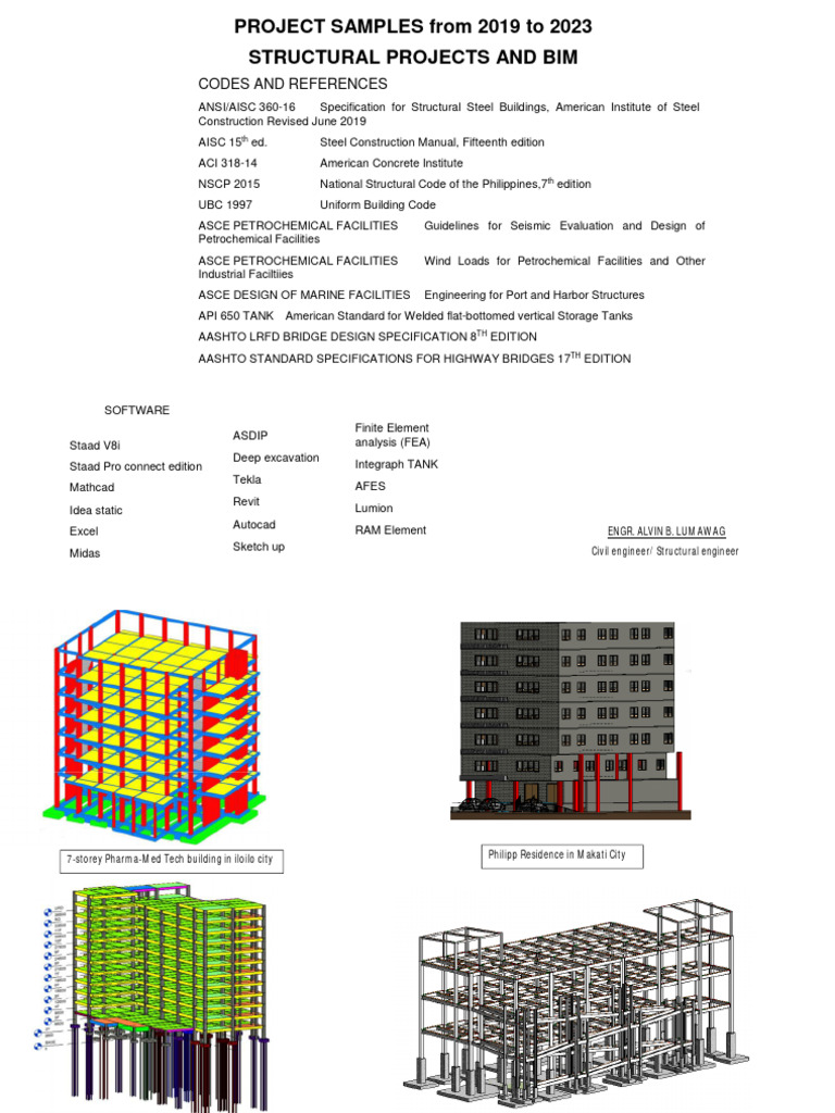Structural and Bim Project 2019 To 2023 | PDF | Civil Engineering ...