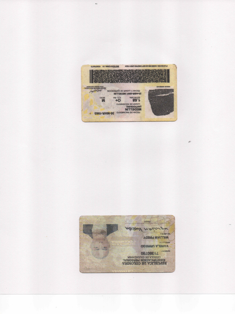 Cedula de Papá | PDF