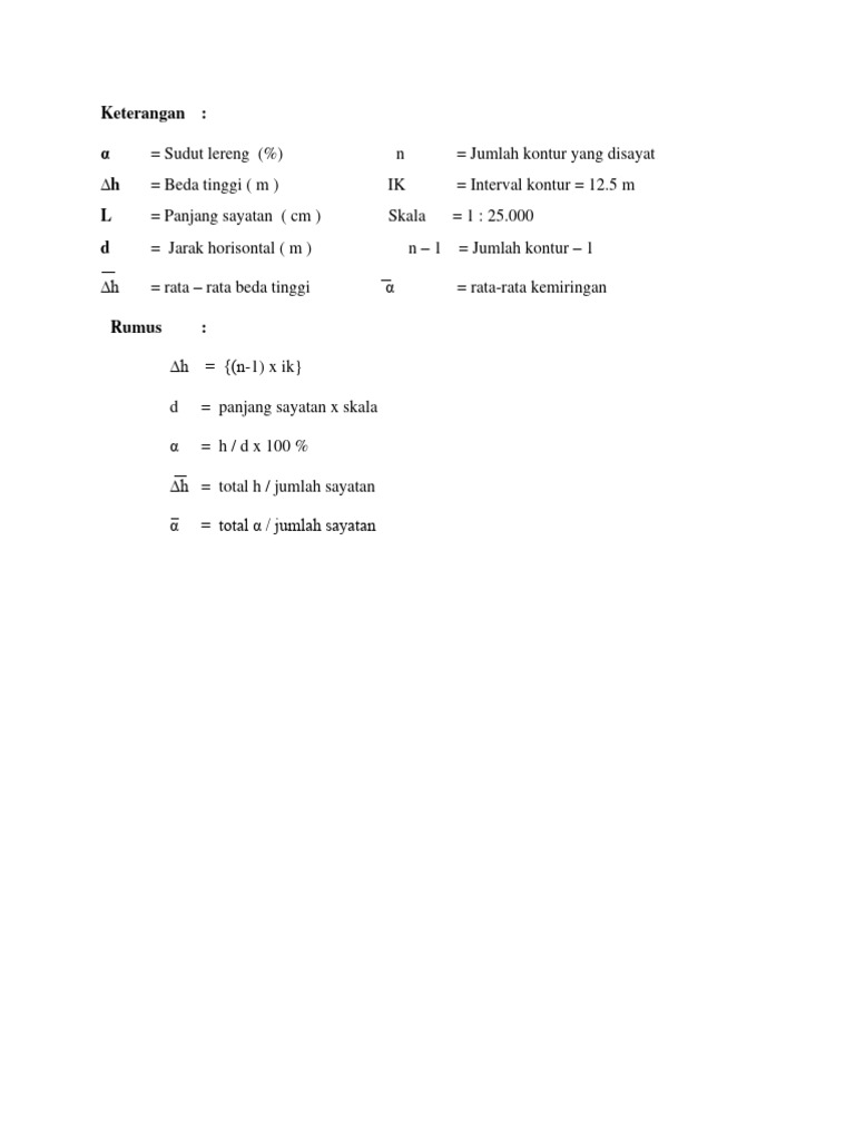 Analisis Sayatan Geomorfologi Lereng | PDF