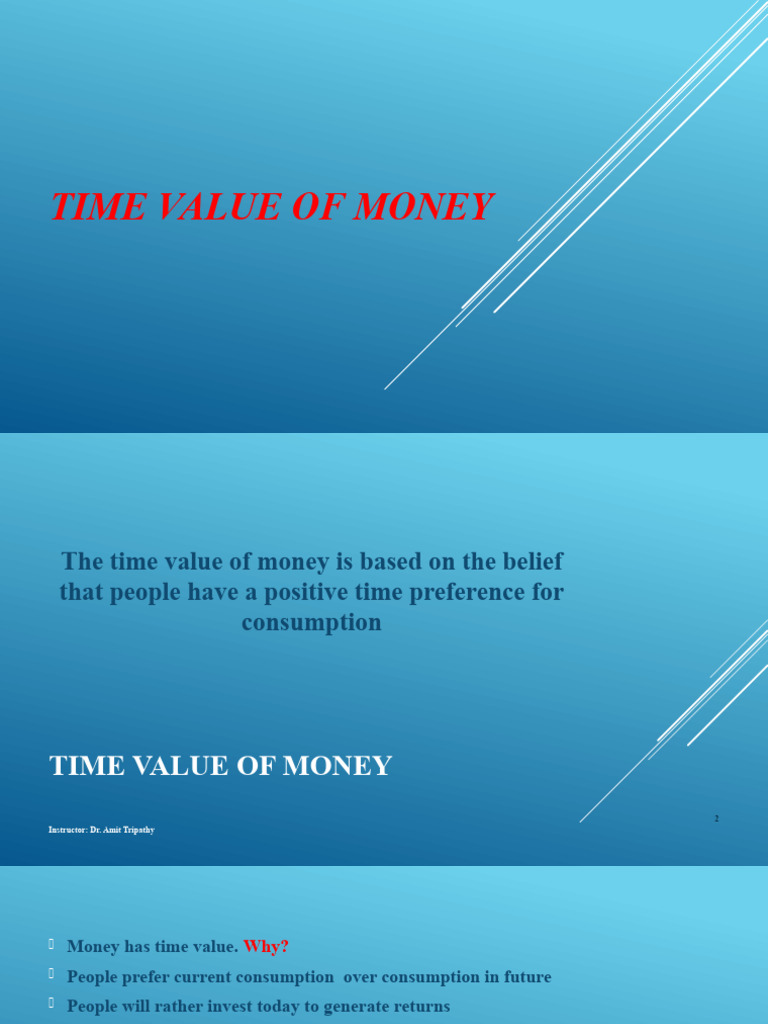 Time Value of Money | PDF | Present Value | Interest