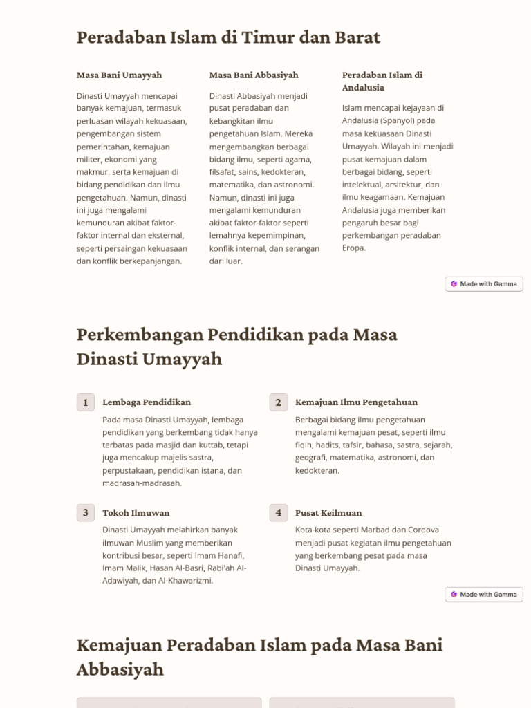 Peradaban Islam Di Timur Dan Barat | PDF | Agama & Spiritualitas | Klasik