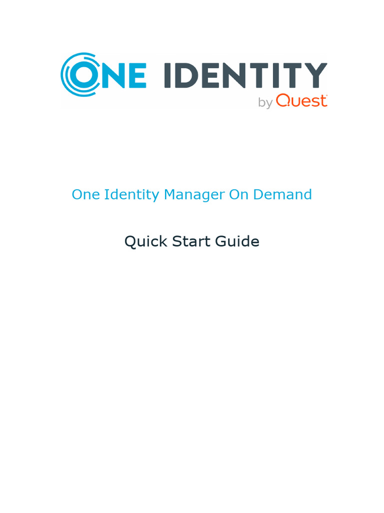 OneIdentityManagerOnDemand_QuickStart | PDF | Microsoft Windows | Cloud Computing