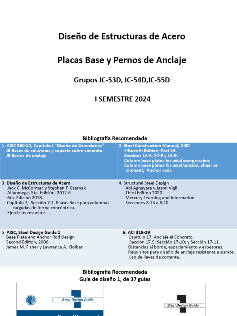 Presentación Placa Base | PDF | Ingeniero civil | Ingeniería de Edificación