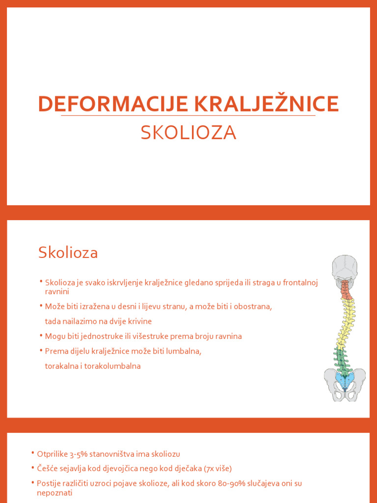 Deformacije Kralježnice | PDF