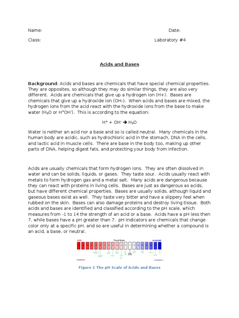 PH Scale Lab | PDF | Ph | Acid