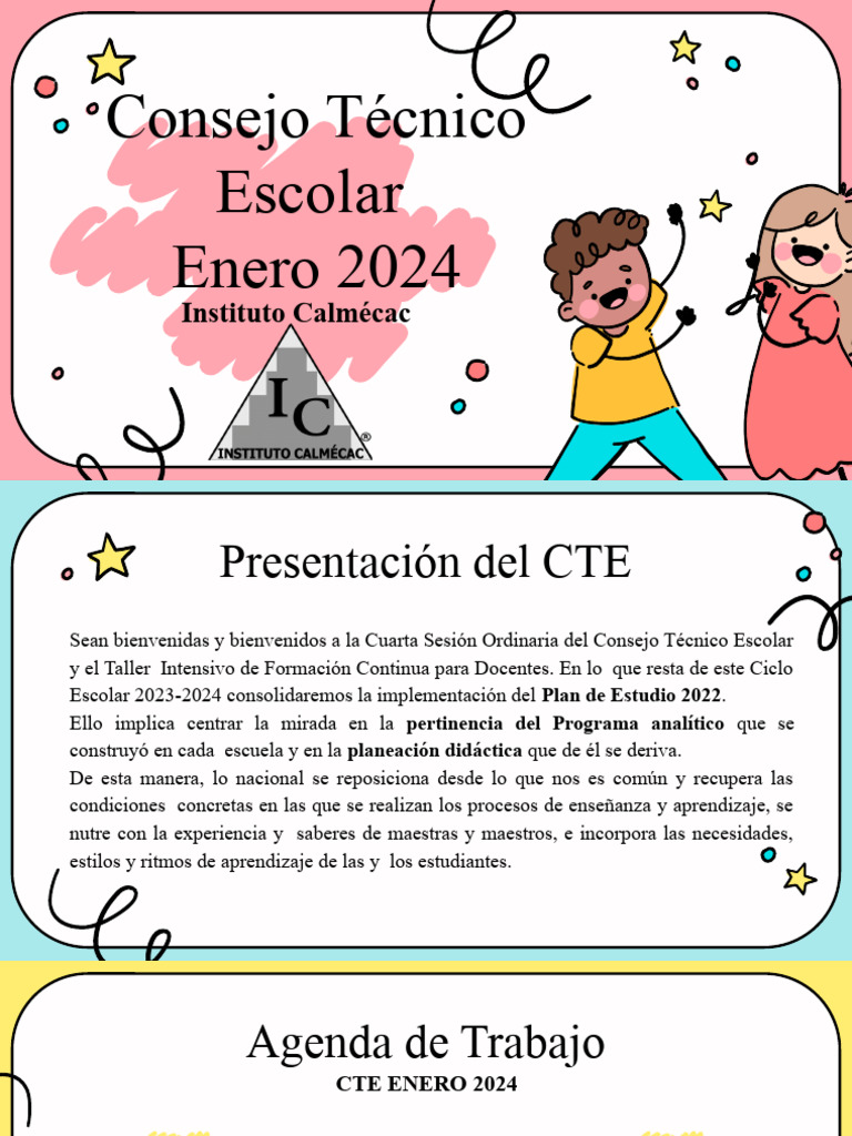 Presentacion Cte Enero 2024 | PDF | Enseñando | Escuelas