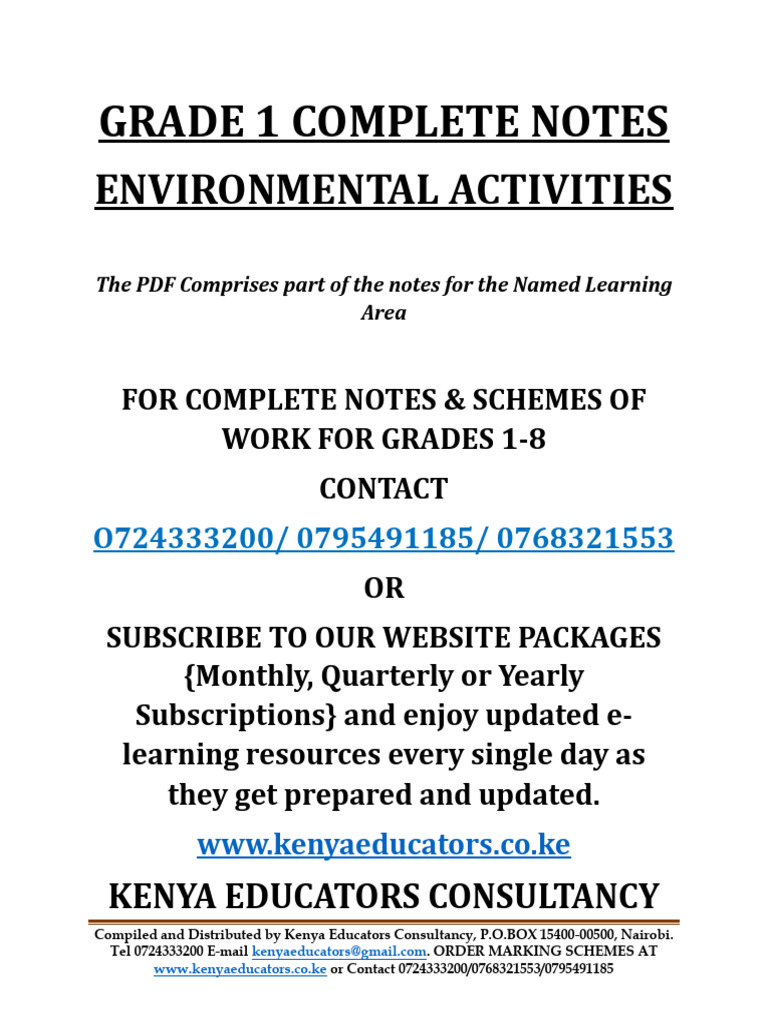 g1 Environmental Complete Notes Sample | PDF | Tooth