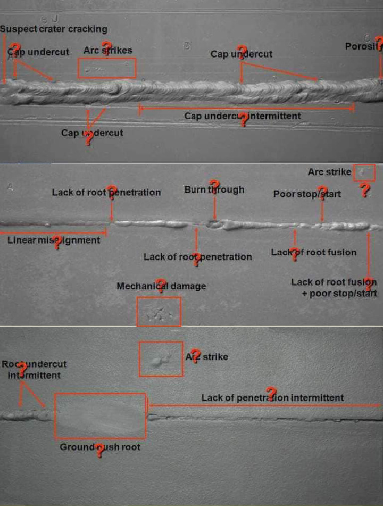 Defectos Superficiales de Soldaduras | PDF