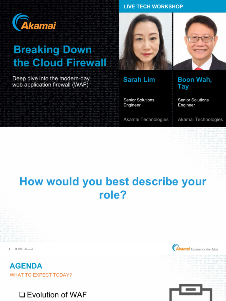 Akamai Cloud WAF Workshop | PDF | Denial Of Service Attack | Cloud Computing