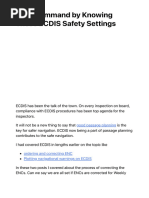 How To Set Ecdis Safety Parameters | PDF | Contour Line | Tide