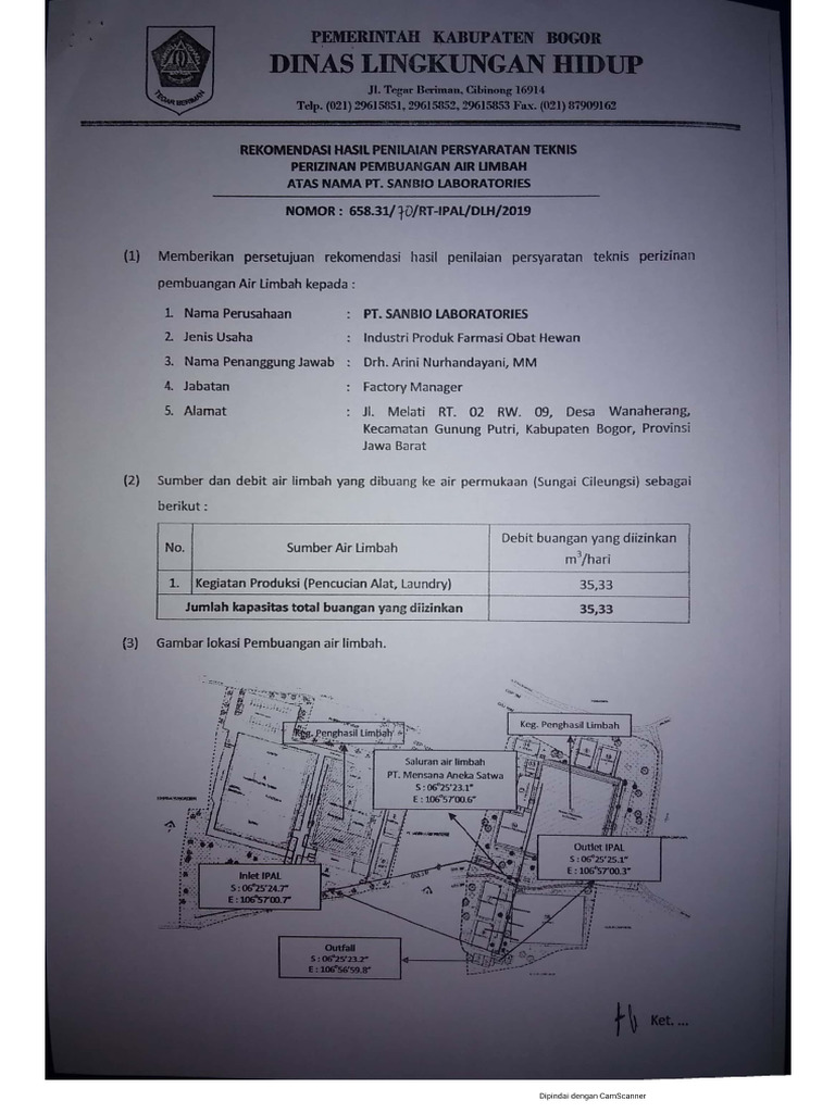 Rekomendasi IPAL Dari DLH | PDF