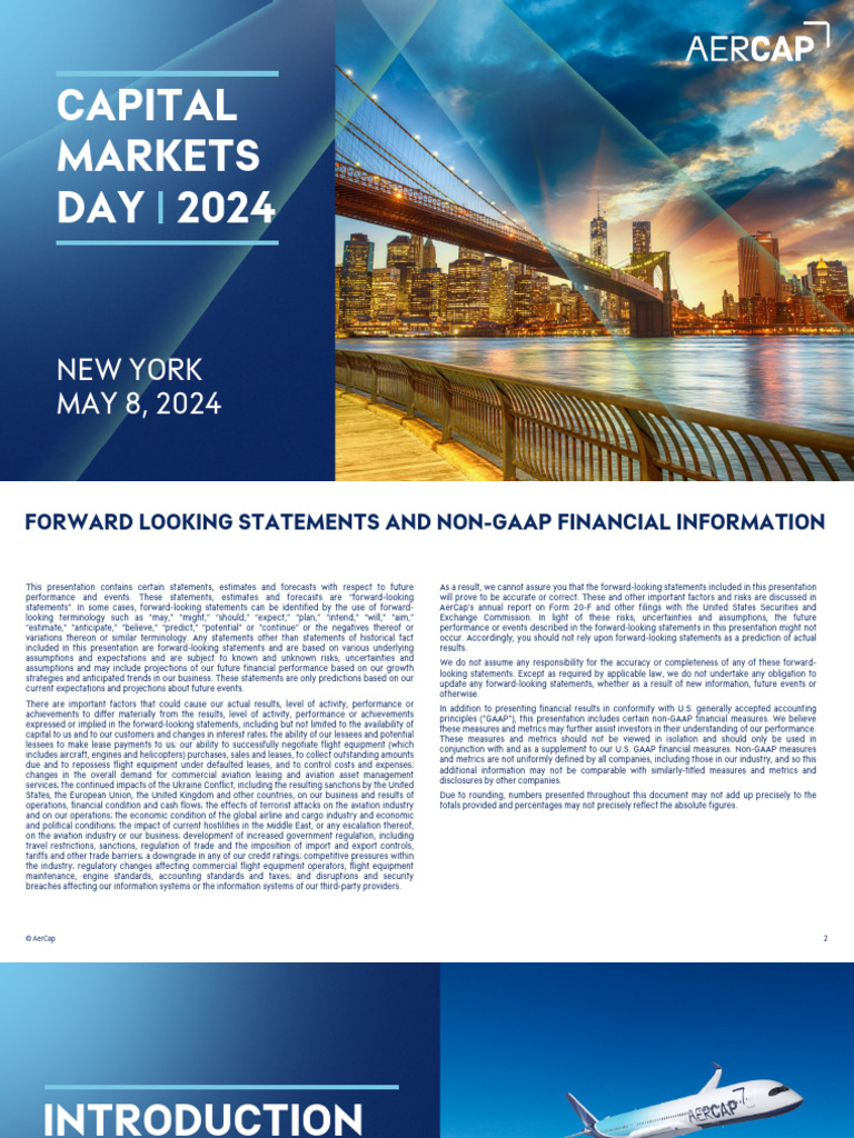 AerCap Capital Markets Day 2024 Overview | PDF | Stocks | Share Repurchase