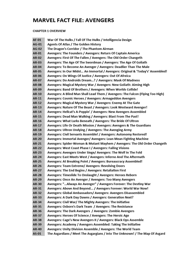 Marvel Fact File | PDF | Superhero Fiction | Marvel Entertainment