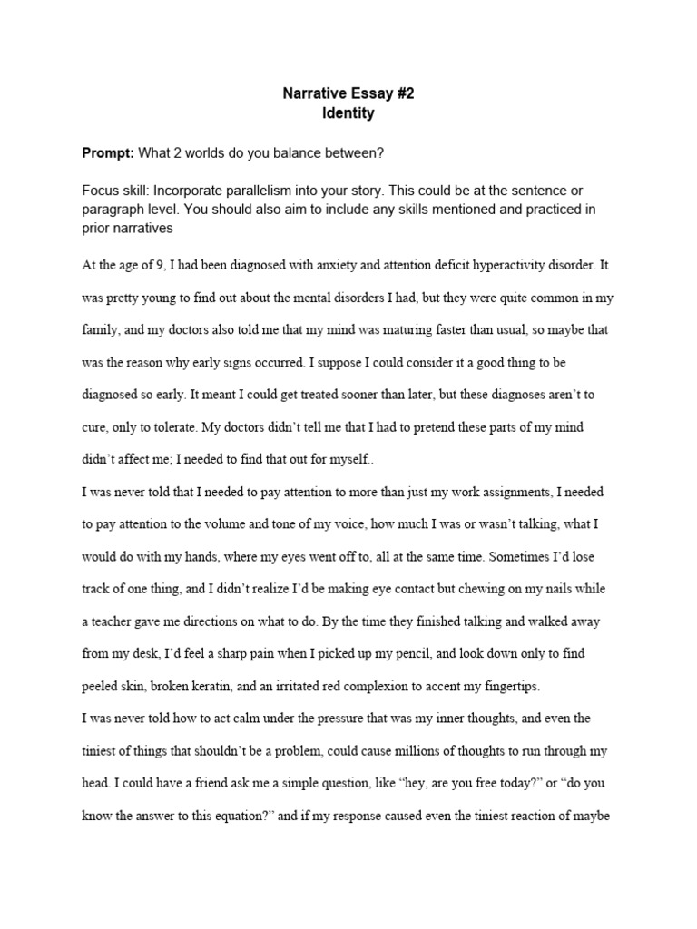 Martine Goguen - Narrative Essay 2 | PDF | Psychology | Behavioural Sciences