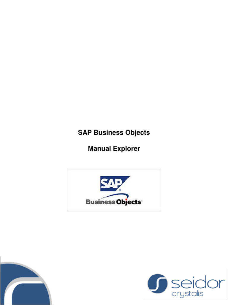 Guía SAP BusinessObjects Explorer | PDF | Microsoft Excel | Archivo de computadora