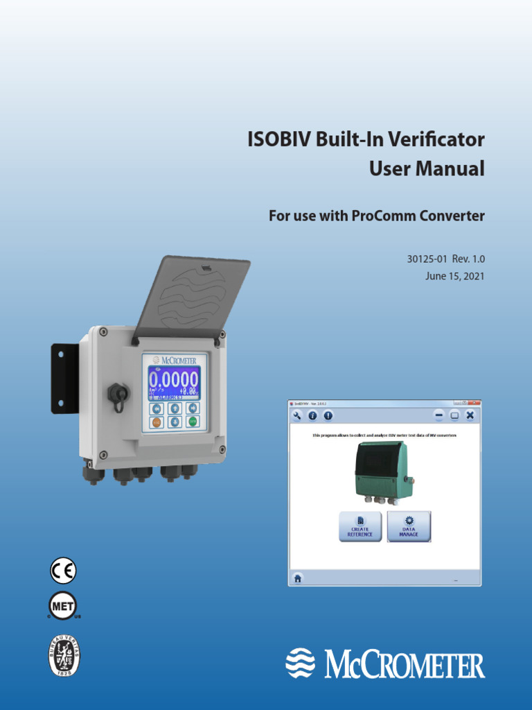 Isobiv Built-In Verificator User Manual: For Use With Procomm Converter | PDF | Installation ...