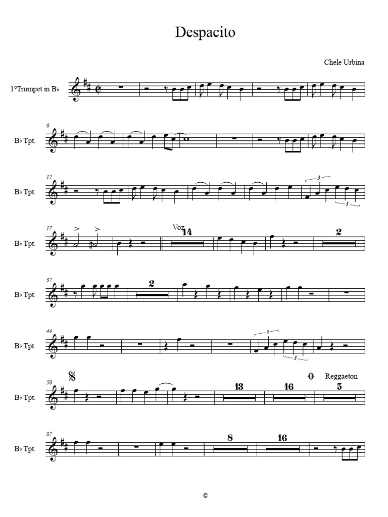 Despacito-1° Trompeta | PDF