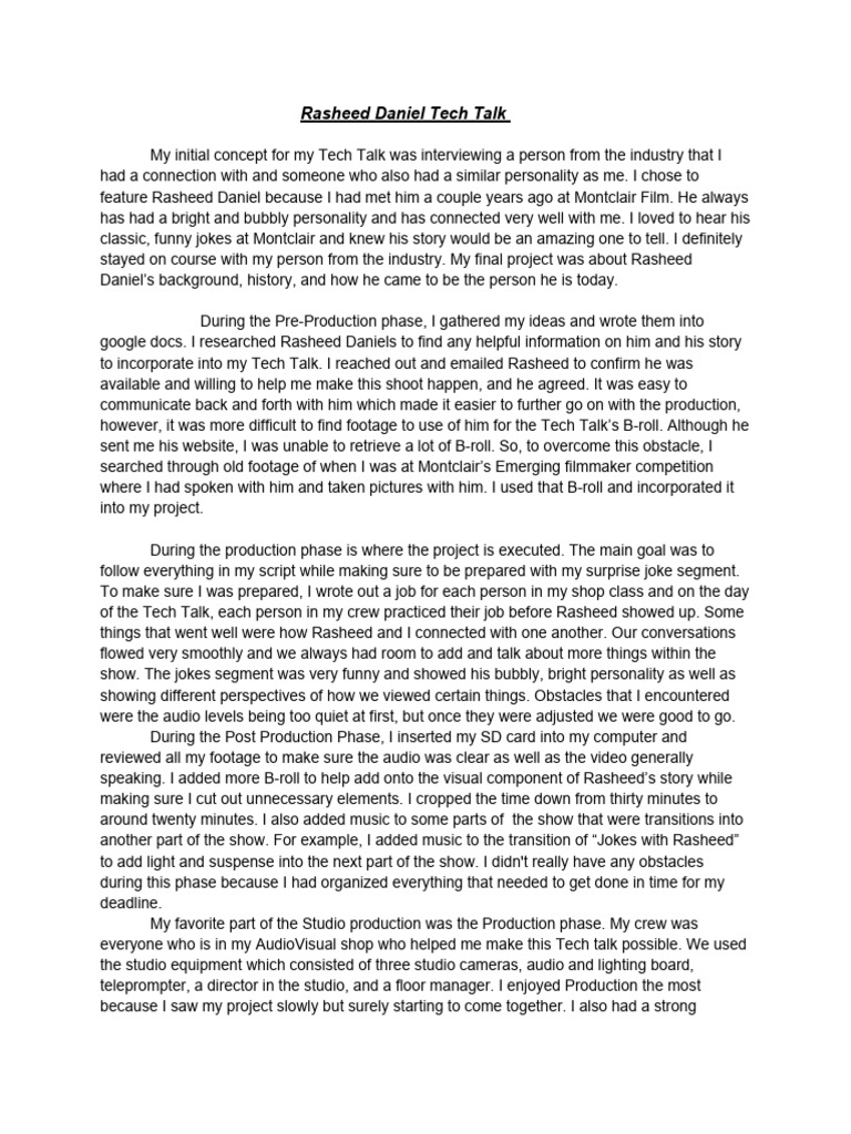 Reflection Paper-2 | PDF