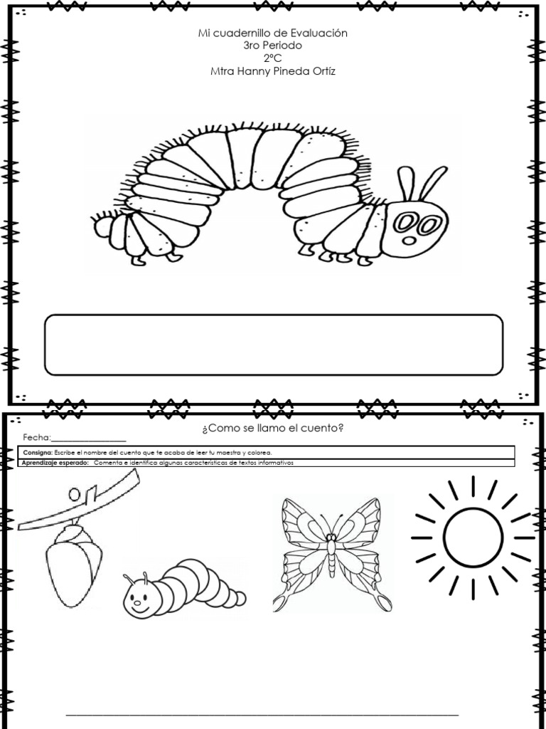 1º Cuadernillo La Oruga Hambrienta | PDF | Aprendizaje | Cognición