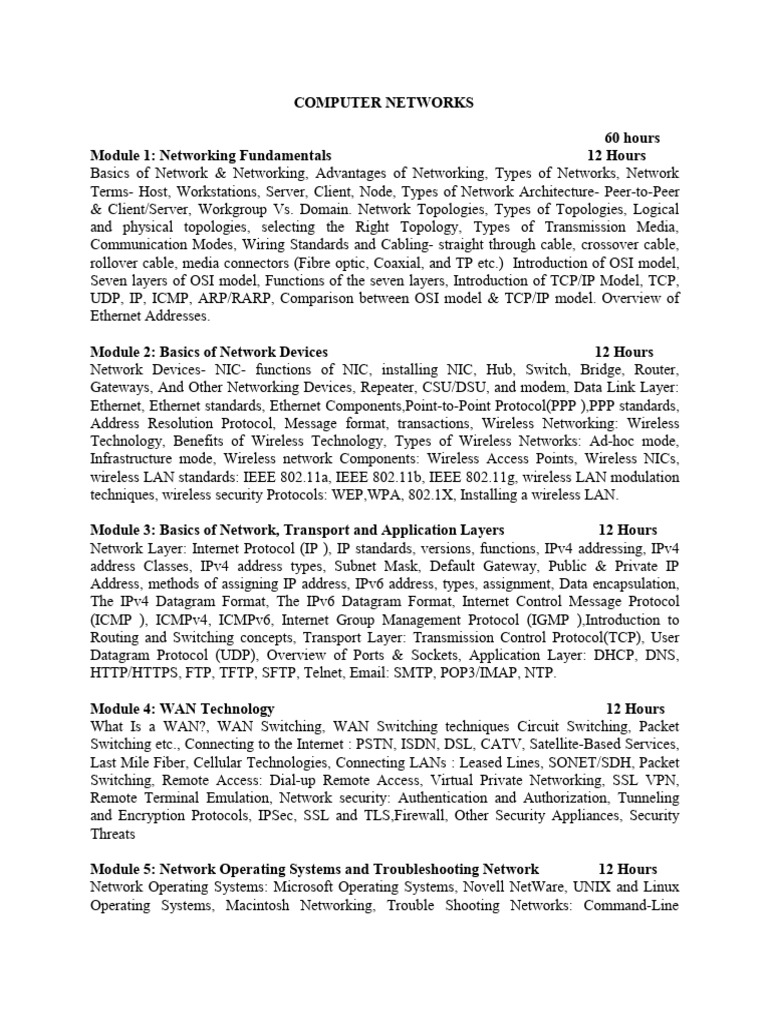Computer Networks Bca Sem III | Download Free PDF | Computer Network ... Computer Networks Bca Sem III | Download Free PDF | Computer Network ...