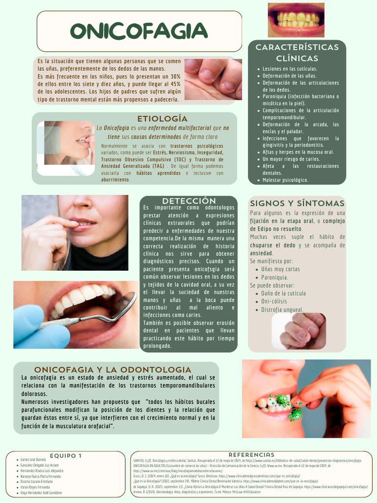 Onicofagia: Consecuencias y Tratamientos | PDF | Odontología | Terapia ...